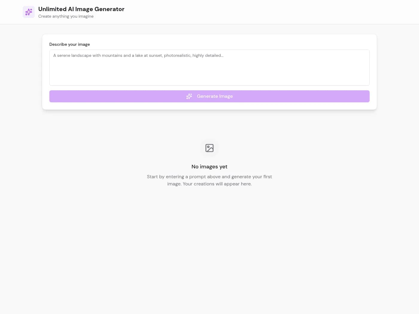 Unlimited AI Image Generator