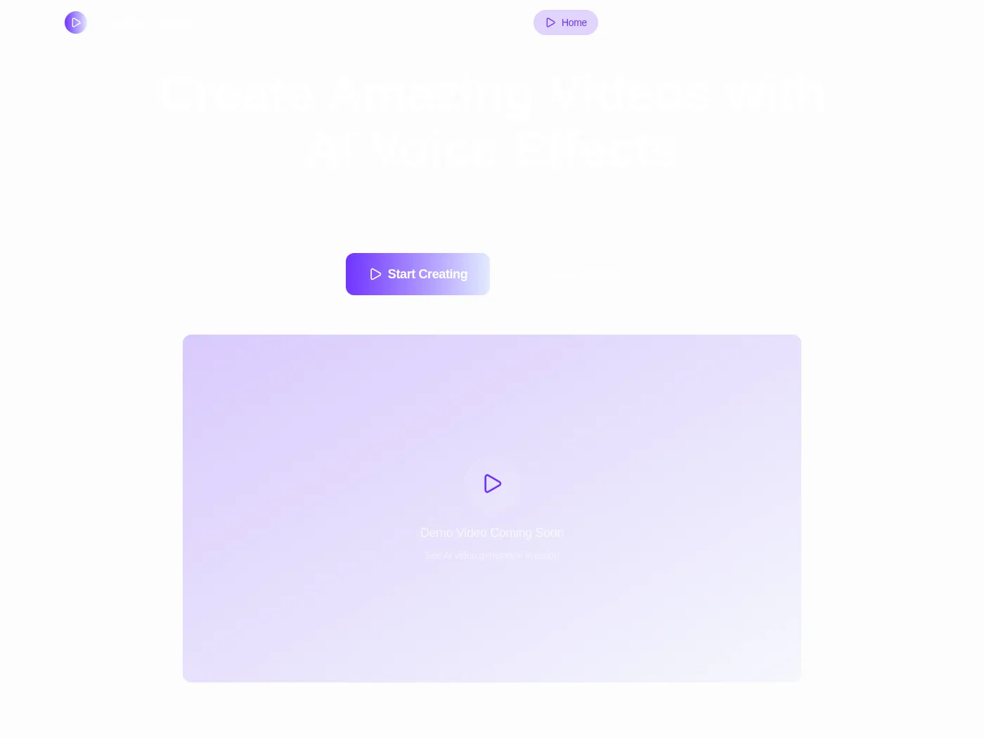 Unlimited AI Video Generator with Voice Effects & Voiceover