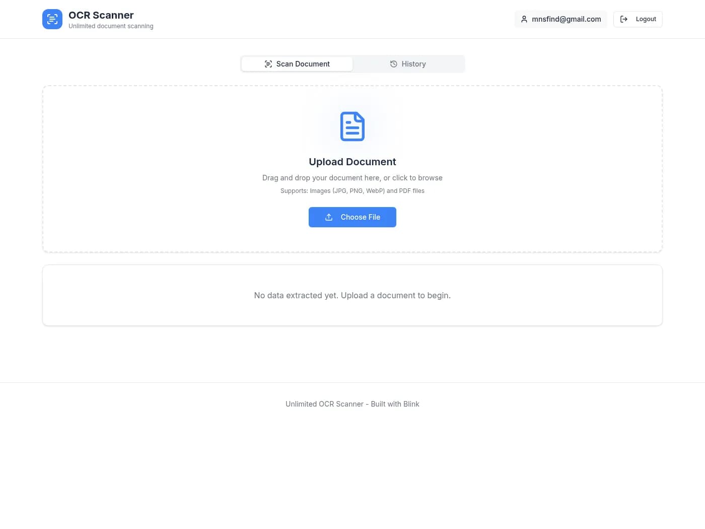 Unlimited OCR Scanner and CSV Exporter