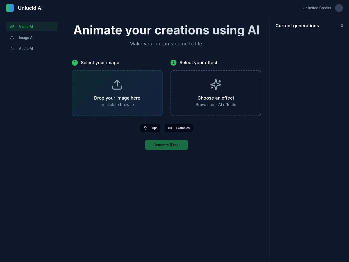 Unlucid AI Video Clone - Unlimited Free Version