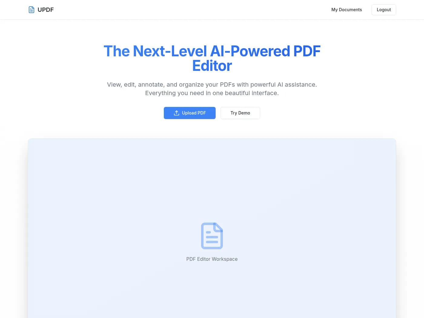 UPDF Clone - All-in-One PDF Editor and Annotator