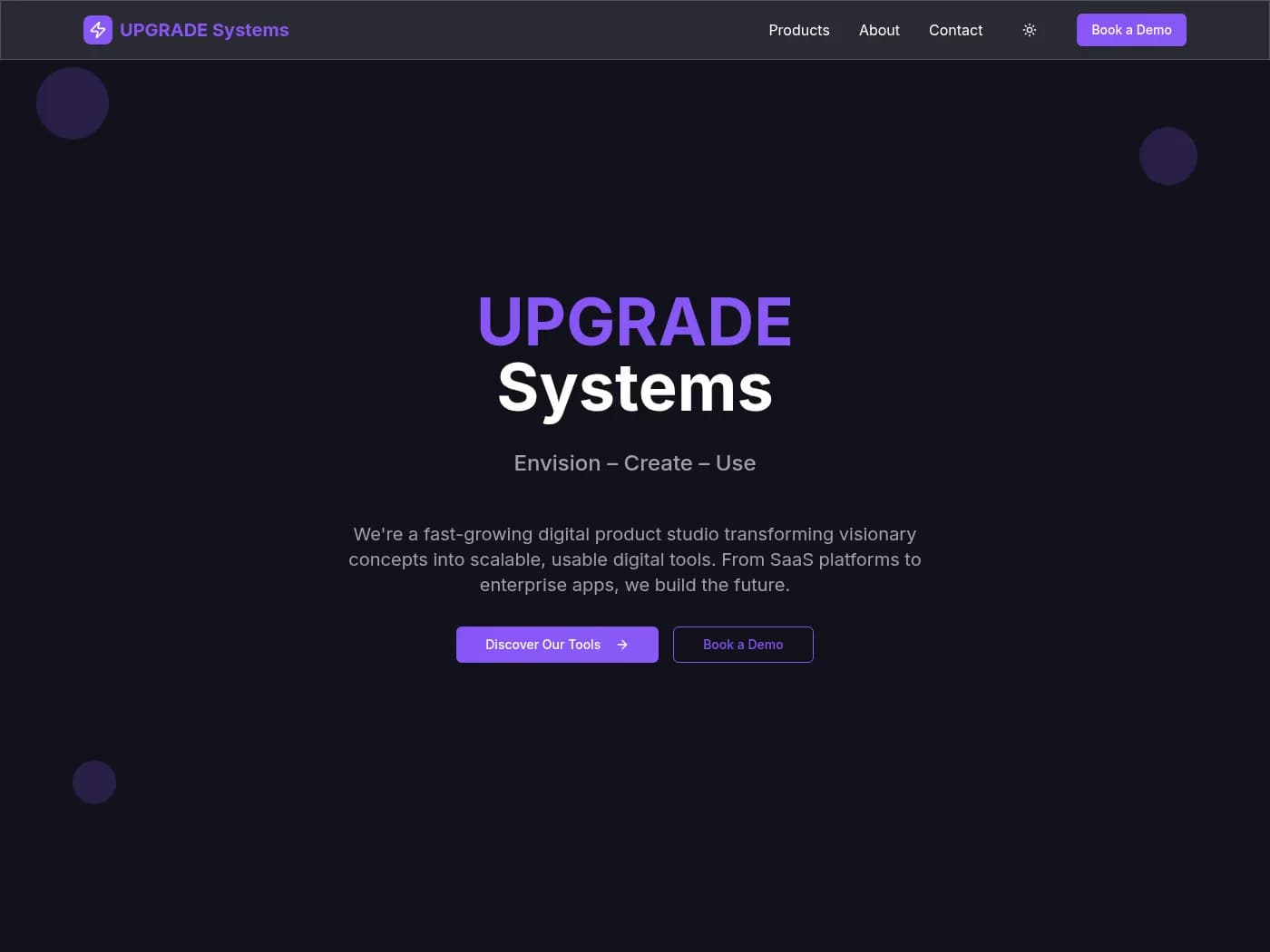 UPGRADE Systems Homepage