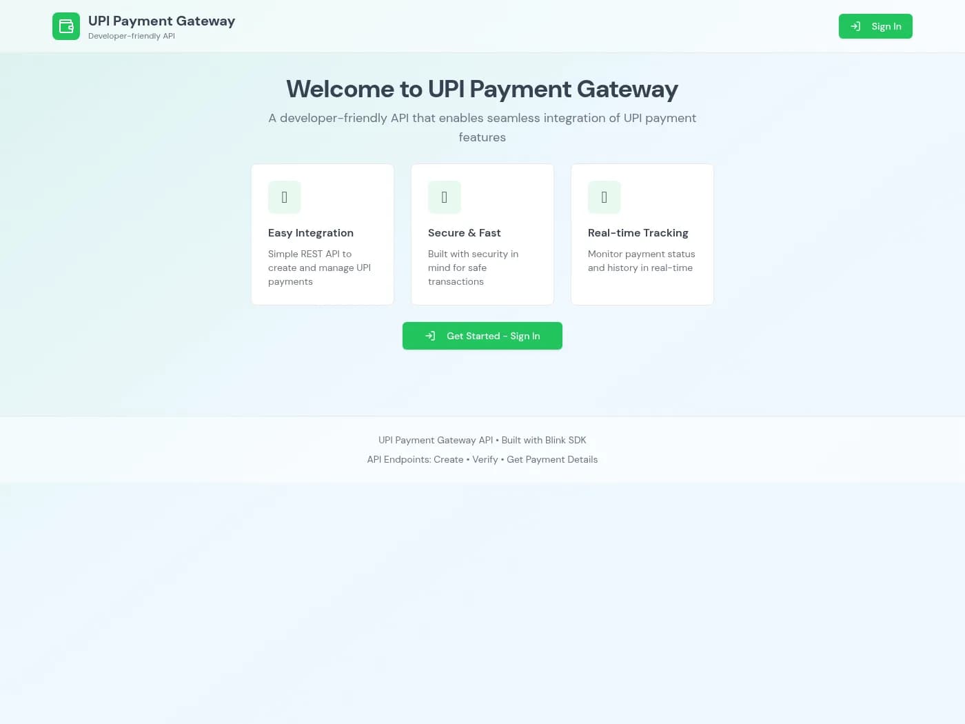 UPI Payment Gateway API