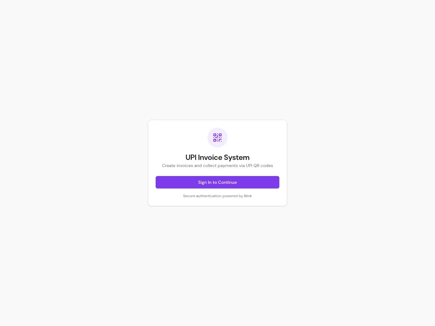 UPI QR Code Invoice & Payment Web Application for Admins