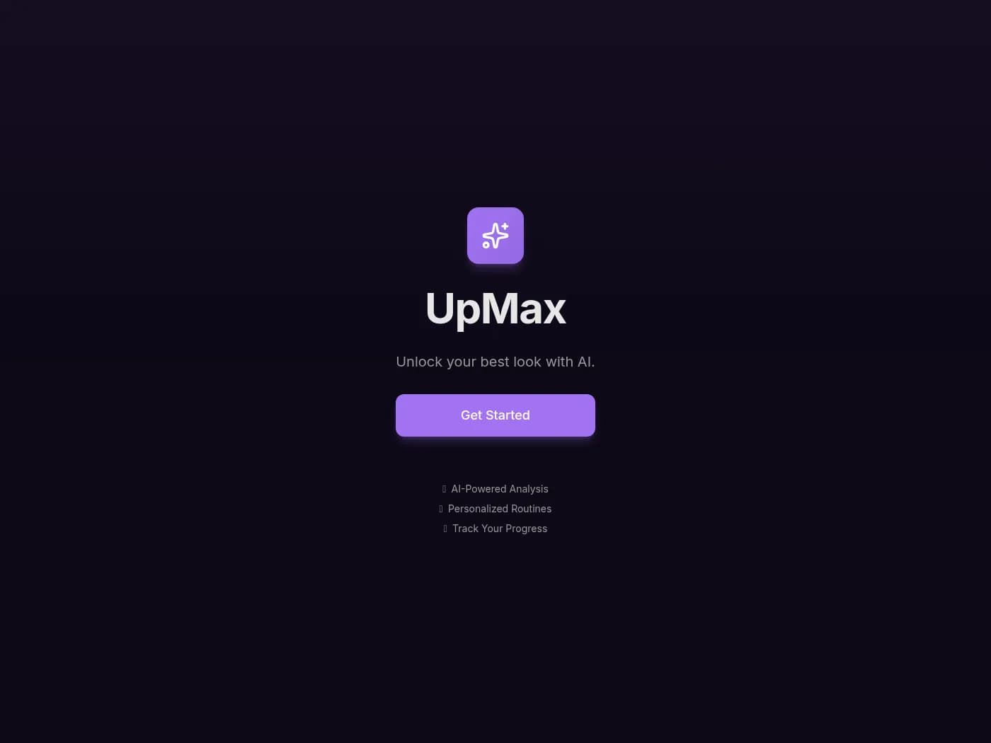 UpMax – Modern Responsive UI for AI Personal Look Enhancement Web & Mobile App