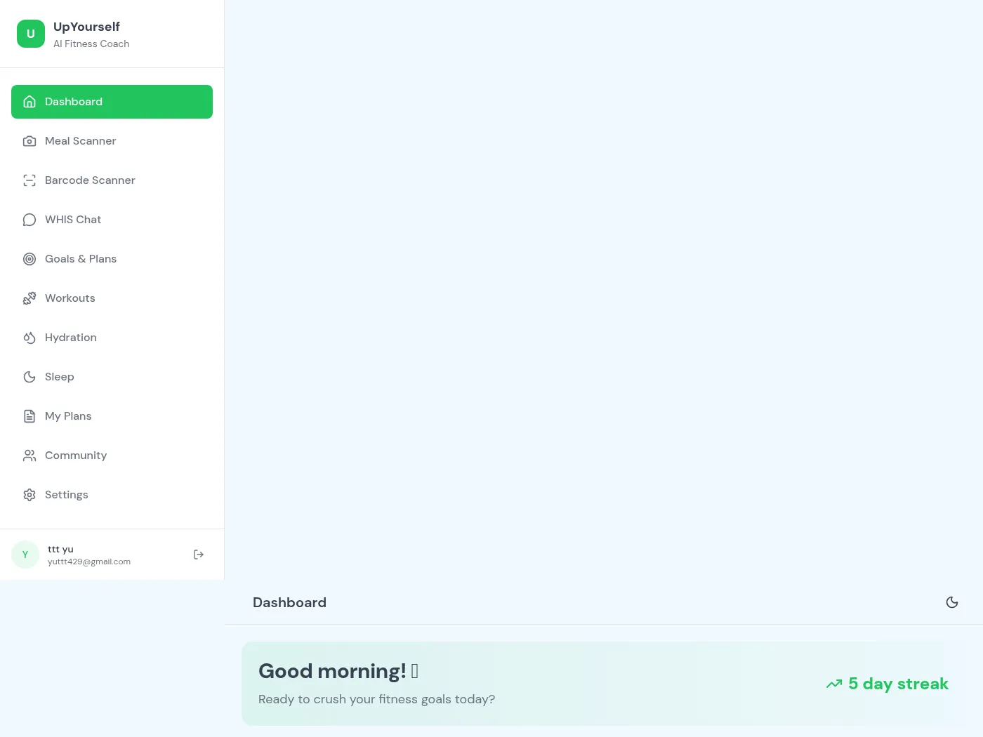 UpYourself: AI Fitness, Nutrition & Lifestyle Web Coach (WHIS) — 100% Transparent, Science-based Guidance