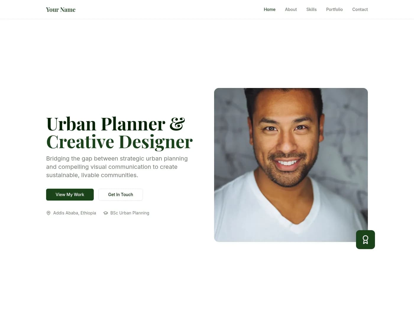 Urban Planner & Designer Portfolio