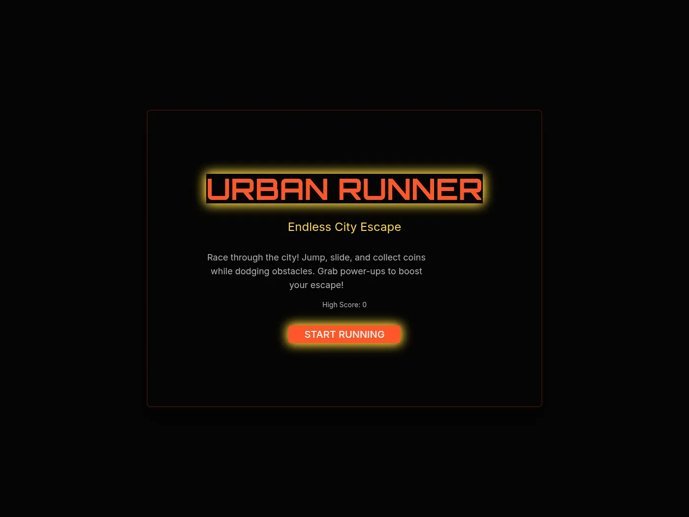 Urban Runner: Endless City Escape