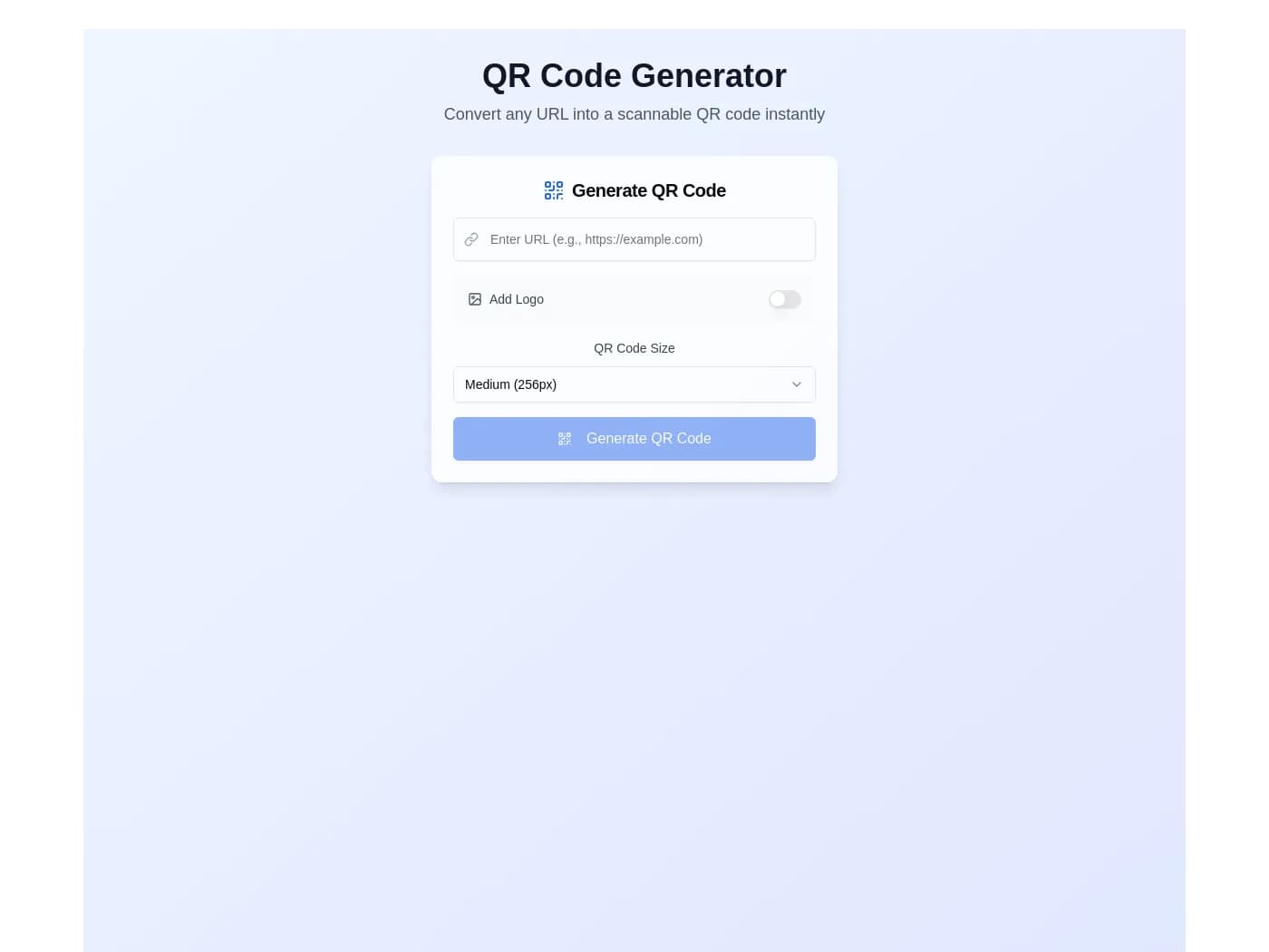 URL QR Code Generator