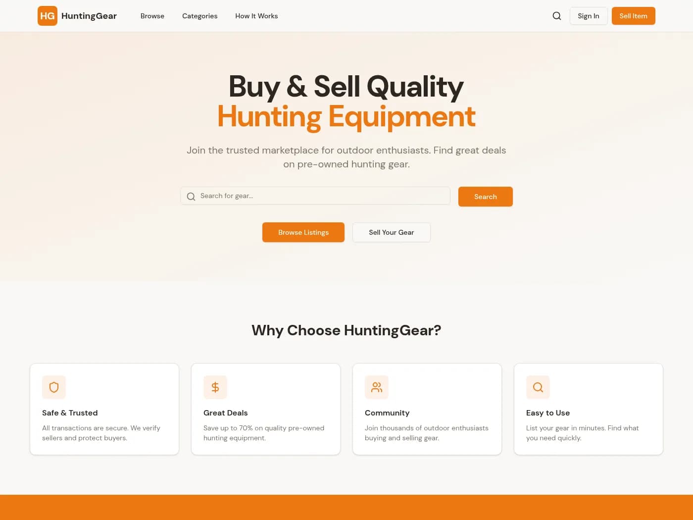 Used Hunting Gear Marketplace