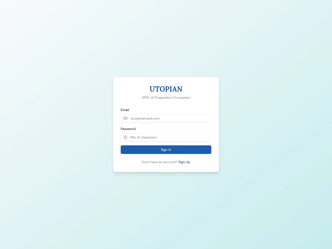 UTOPIAN UPSC AI — Syllabus-Centric Preparation Ecosystem
