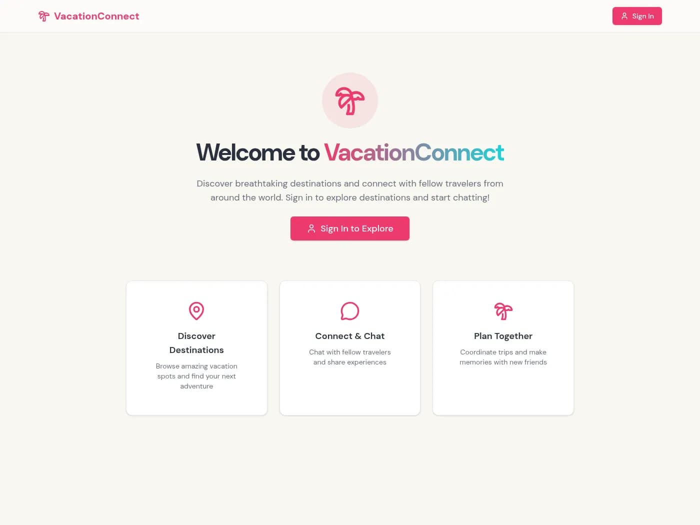 Vacation Connect App