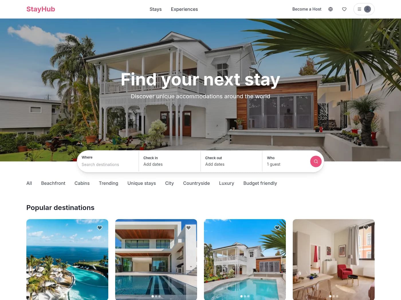 Next-Generation Vacation Rental Marketplace