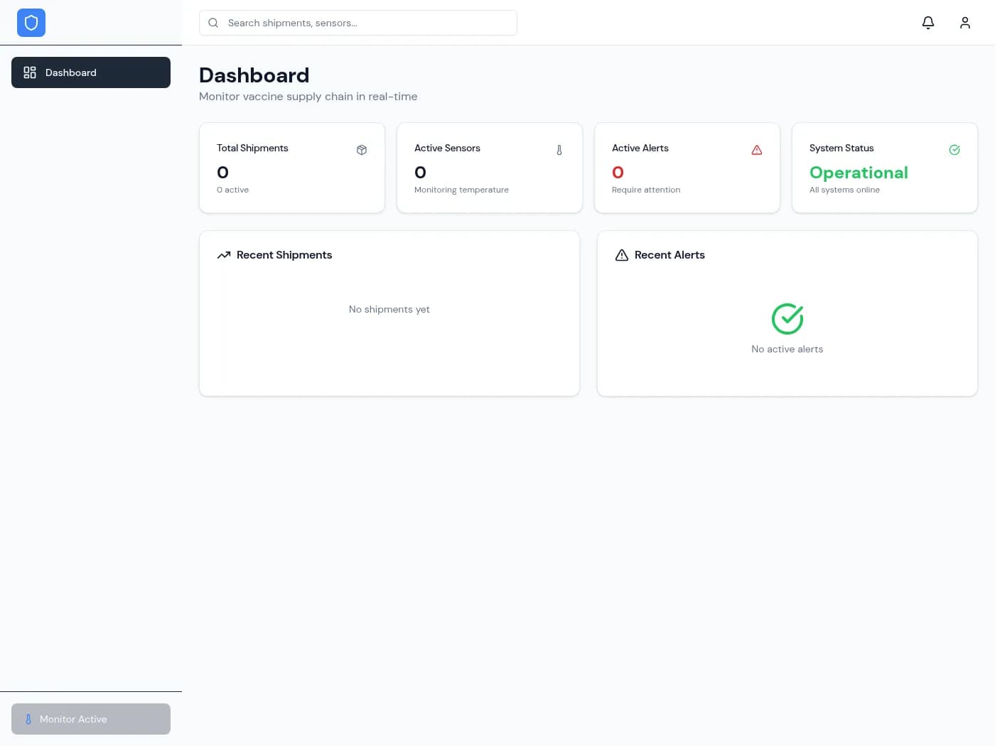 Vaccine Supply Chain Monitor with Secure Sensor Tracking