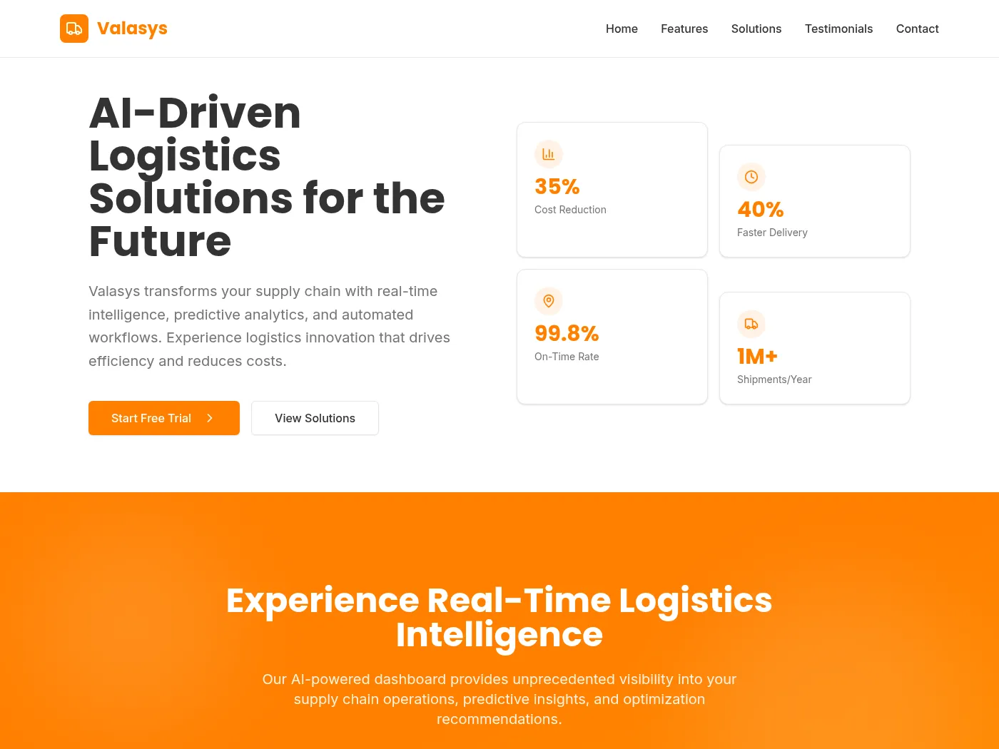 Valasys: AI-Driven Logistics Intelligence Platform