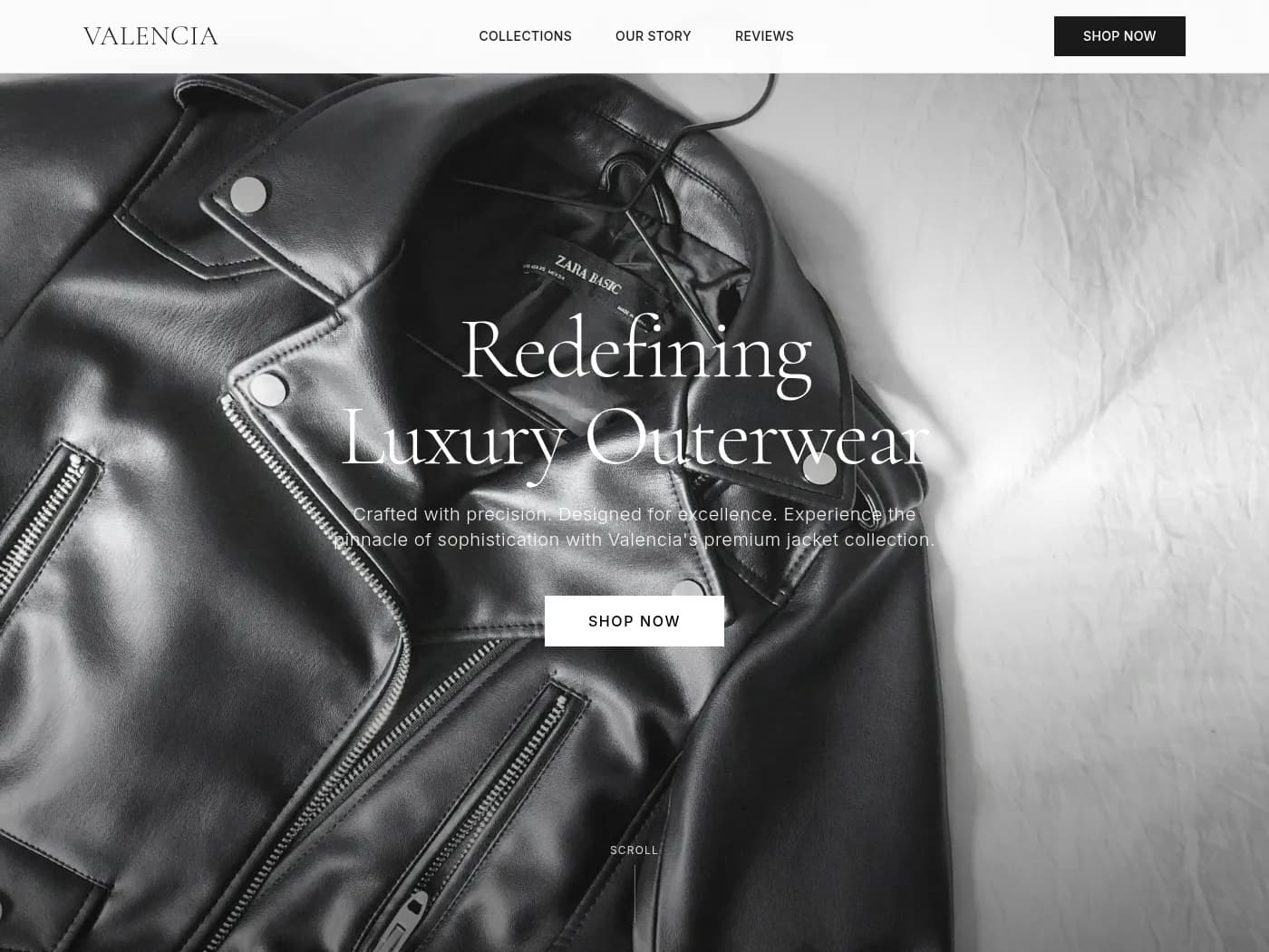 Valencia Luxury Brand Website