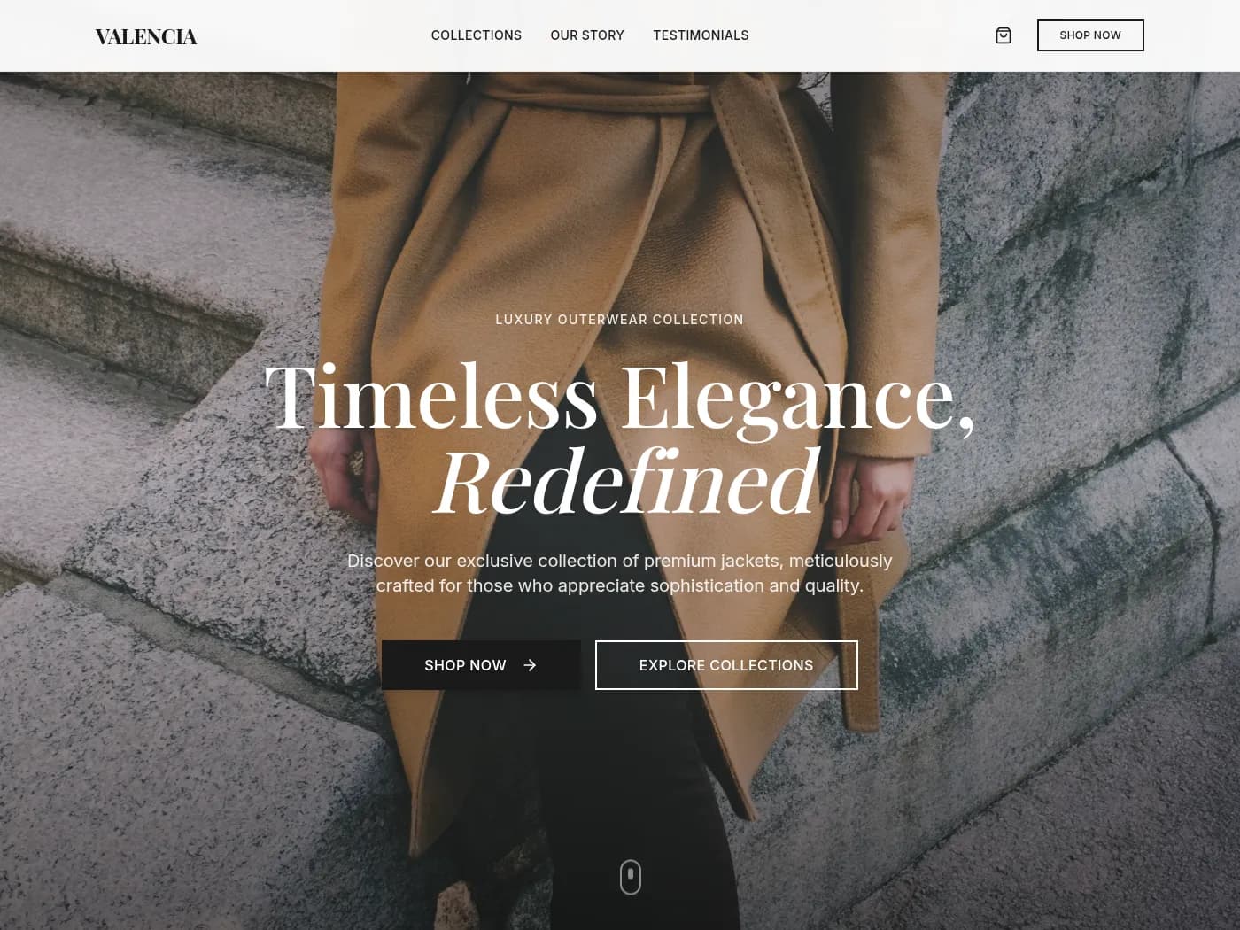 Valencia Luxury Clothing Website