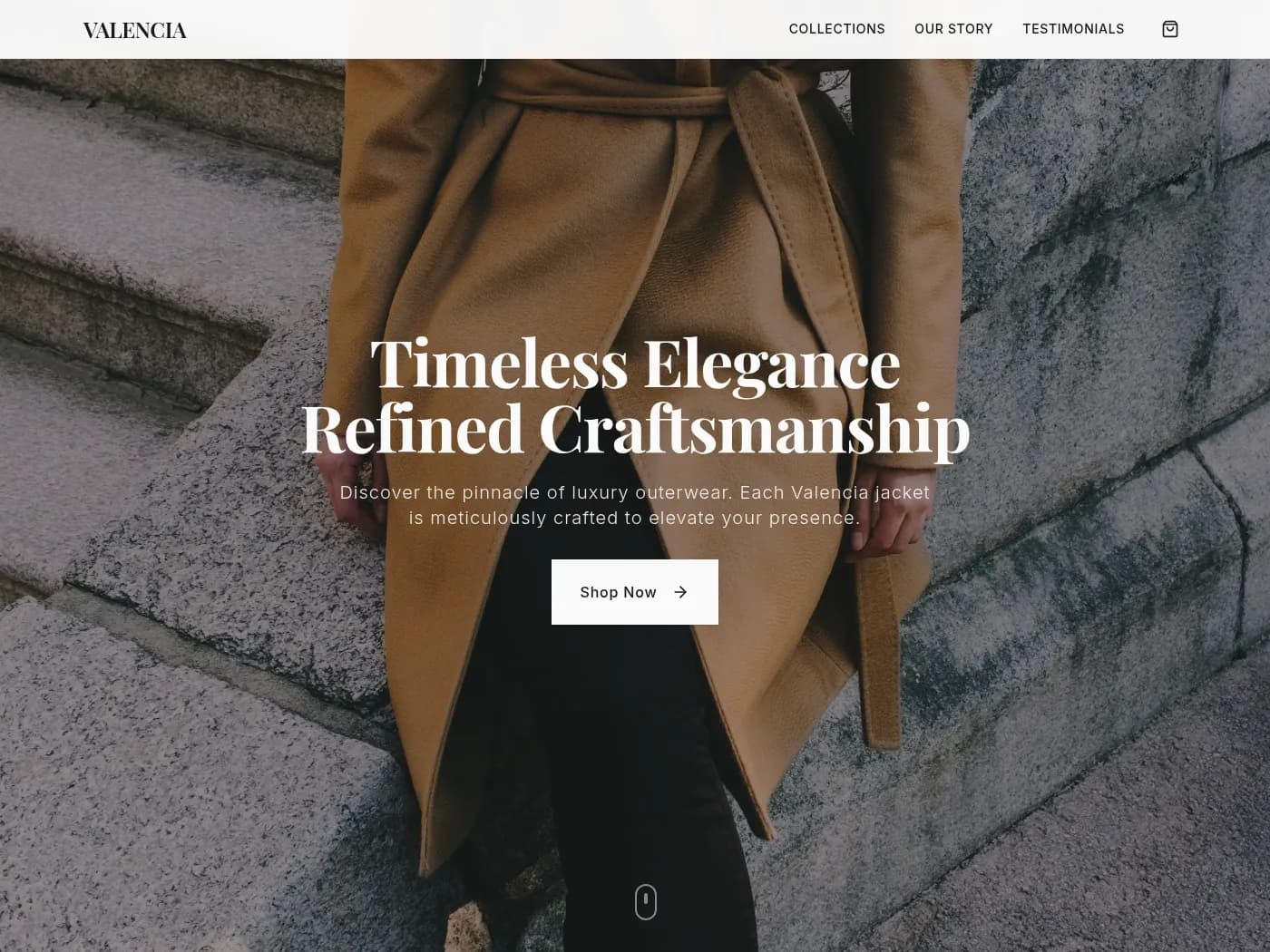Valencia Luxury Clothing Website