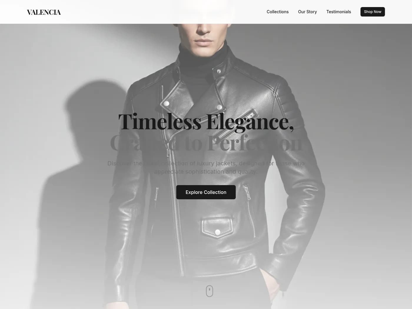 Valencia Luxury Jackets Website