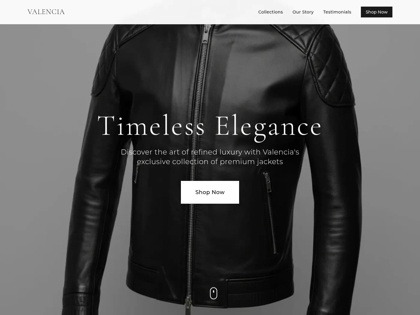 Valencia Luxury Jackets Website