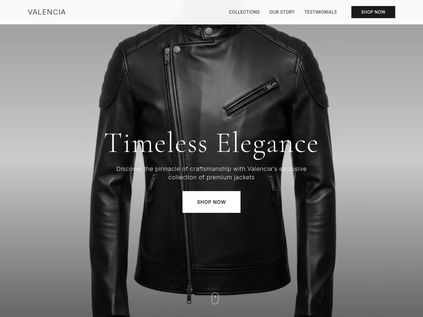 Valencia Luxury Jackets Website
