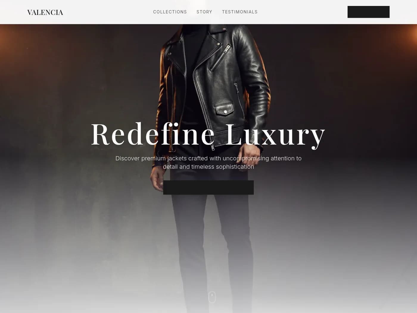 Valencia Luxury Clothing Brand Website