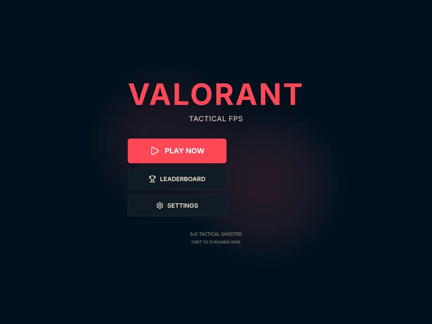 Valorant-Inspired Tactical FPS Game
