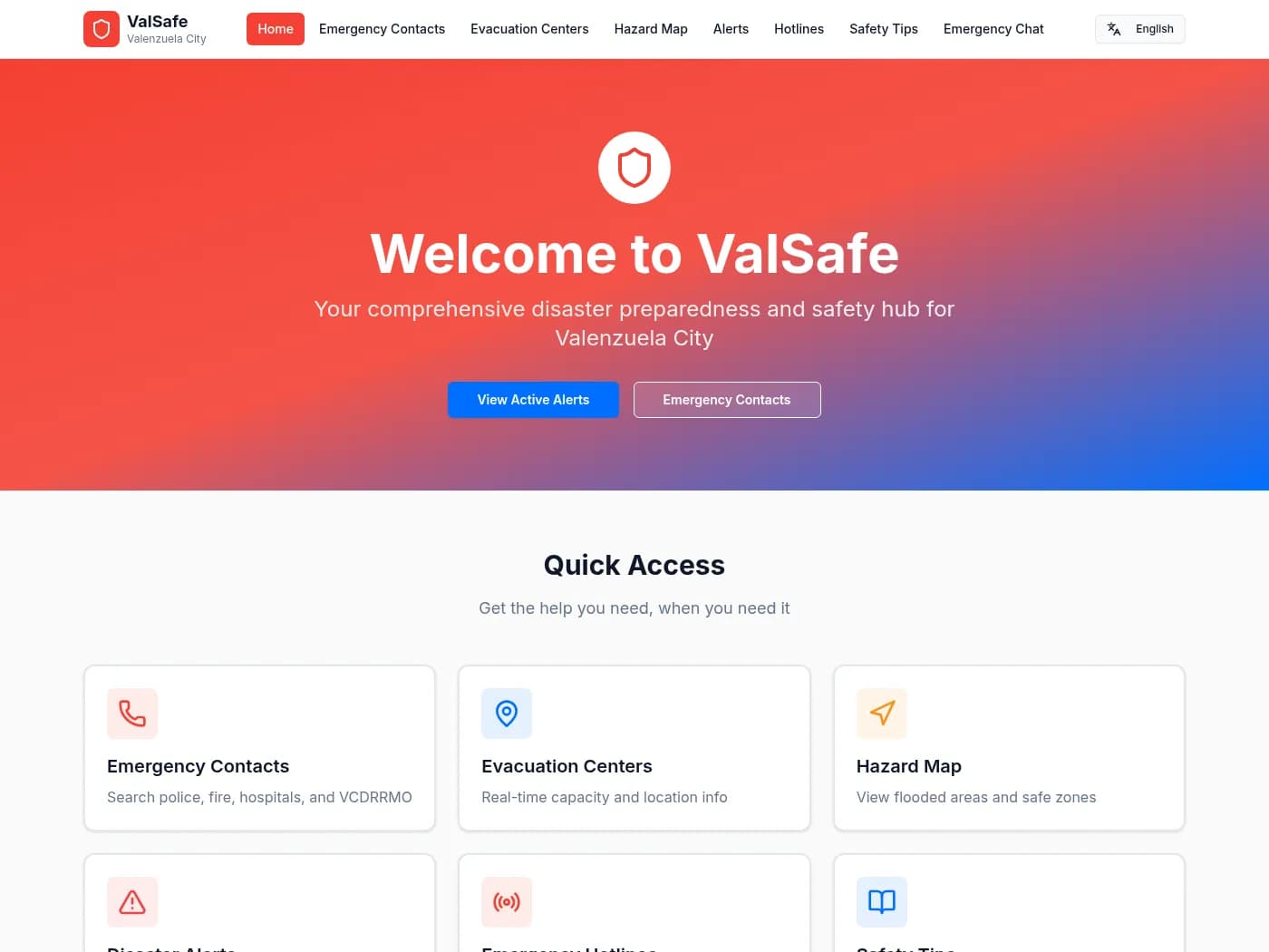 ValSafe: Disaster Preparedness and Safety Hub for Valenzuela City