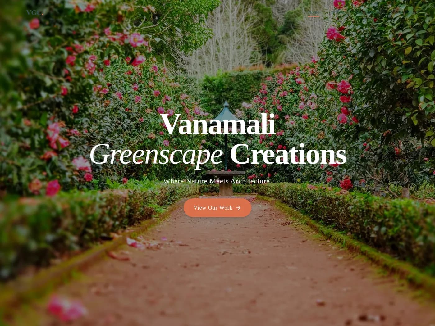 Vanamali Greenscape Creations Interactive Landing Page