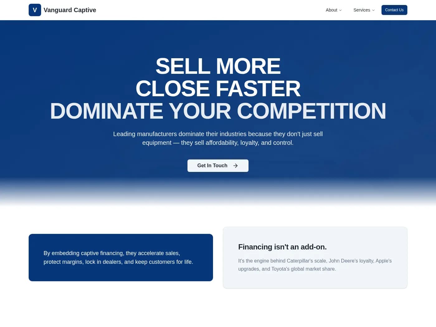 Vancap Marketing Website Revamp