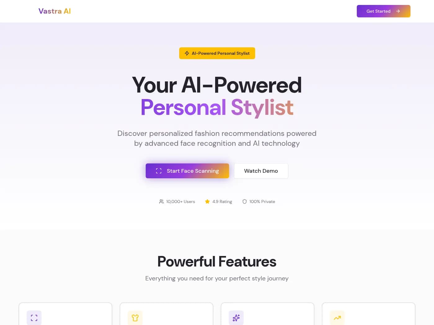 Vastra AI – Personalized Fashion Styling Platform with Face Recognition and AI Recommendations