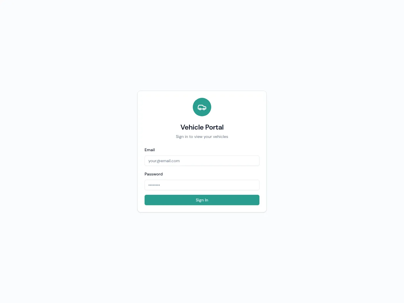 Vehicle Viewer Portal