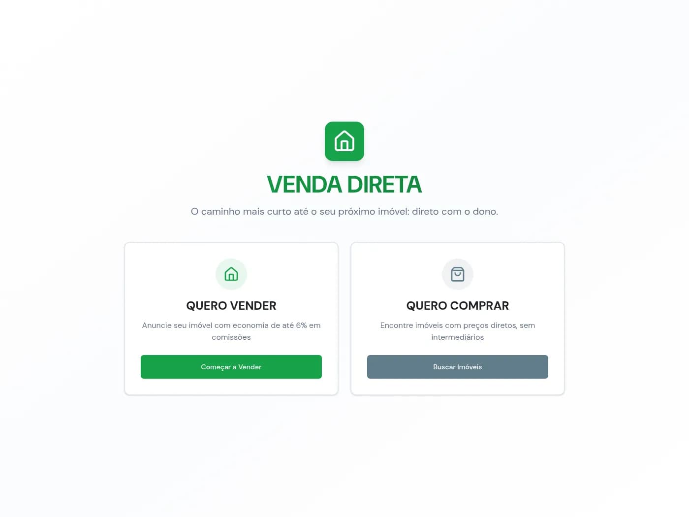 VENDA DIRETA — Direct Real Estate Marketplace