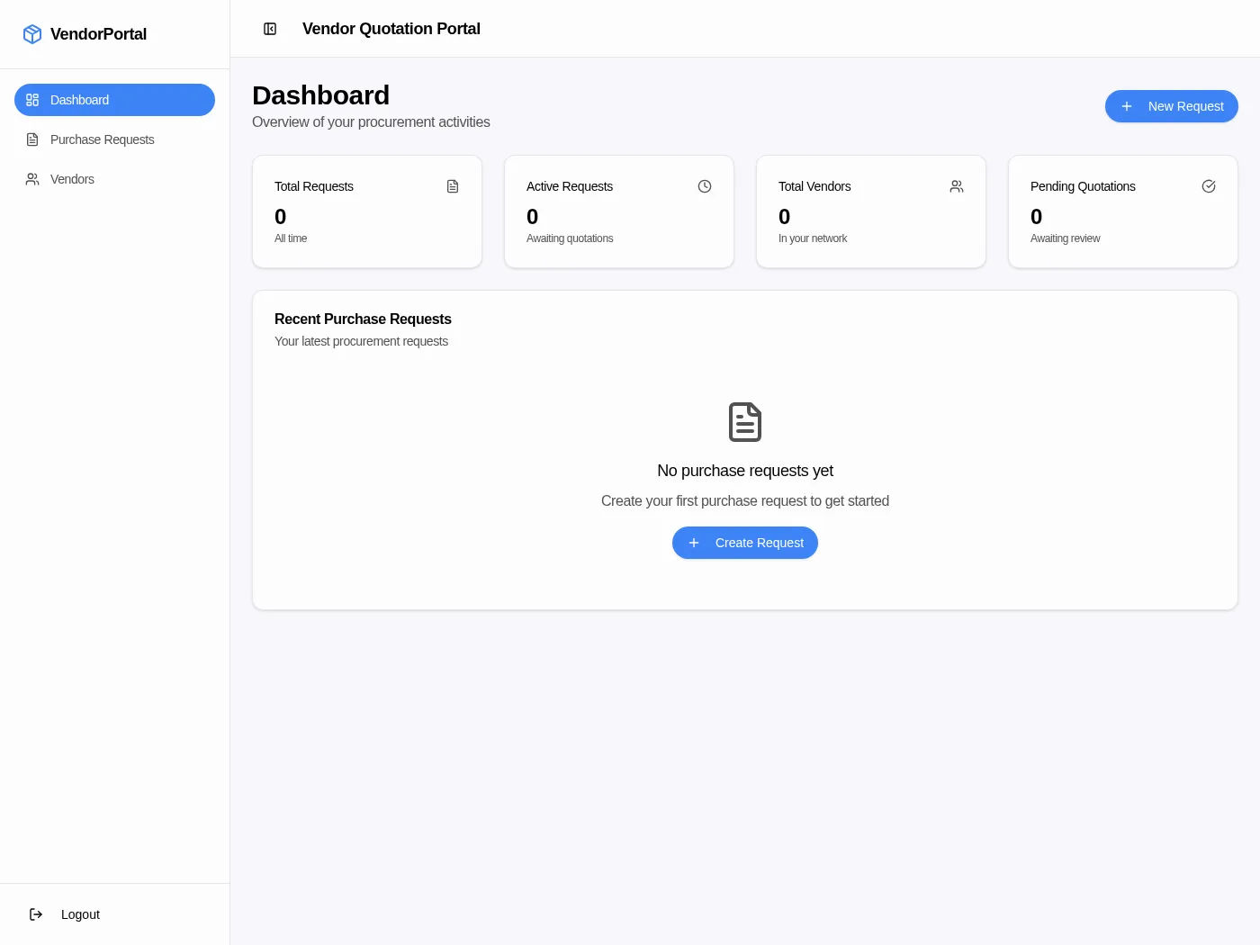 Vendor Quotation Comparison Portal