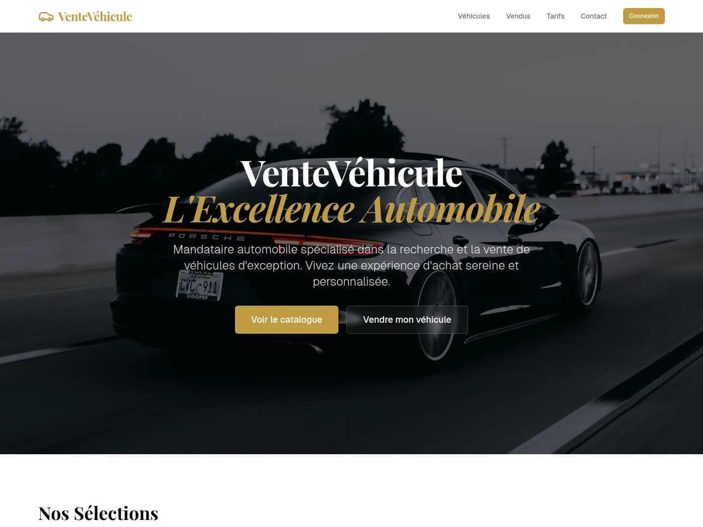 VenteVéhicule Luxe Auto