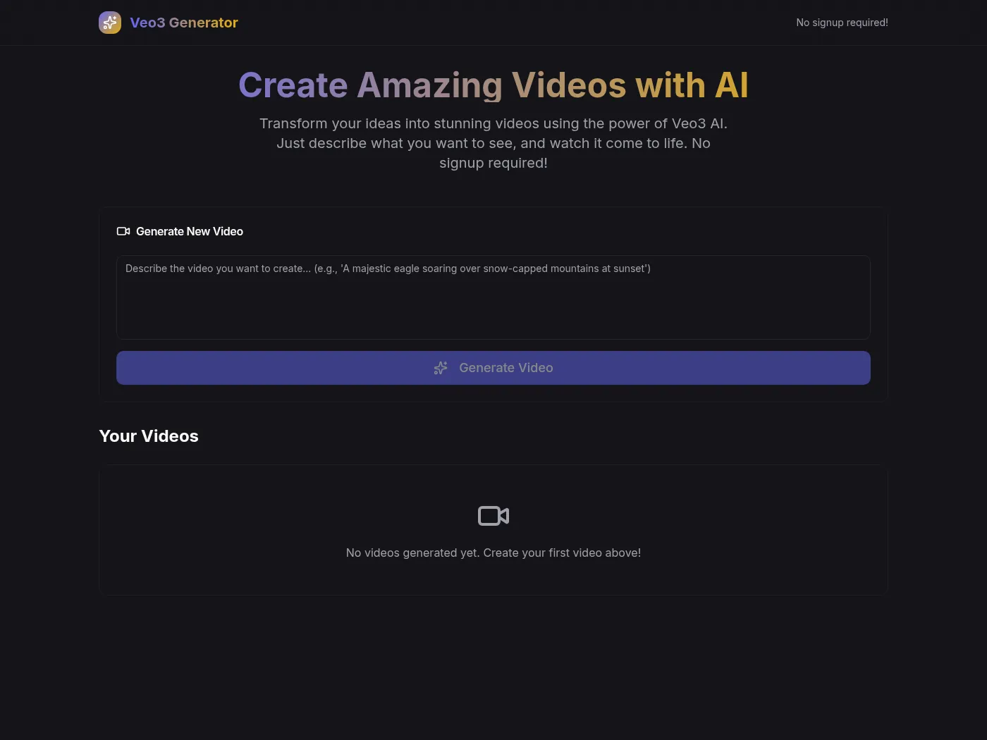 Veo3 Video Generator