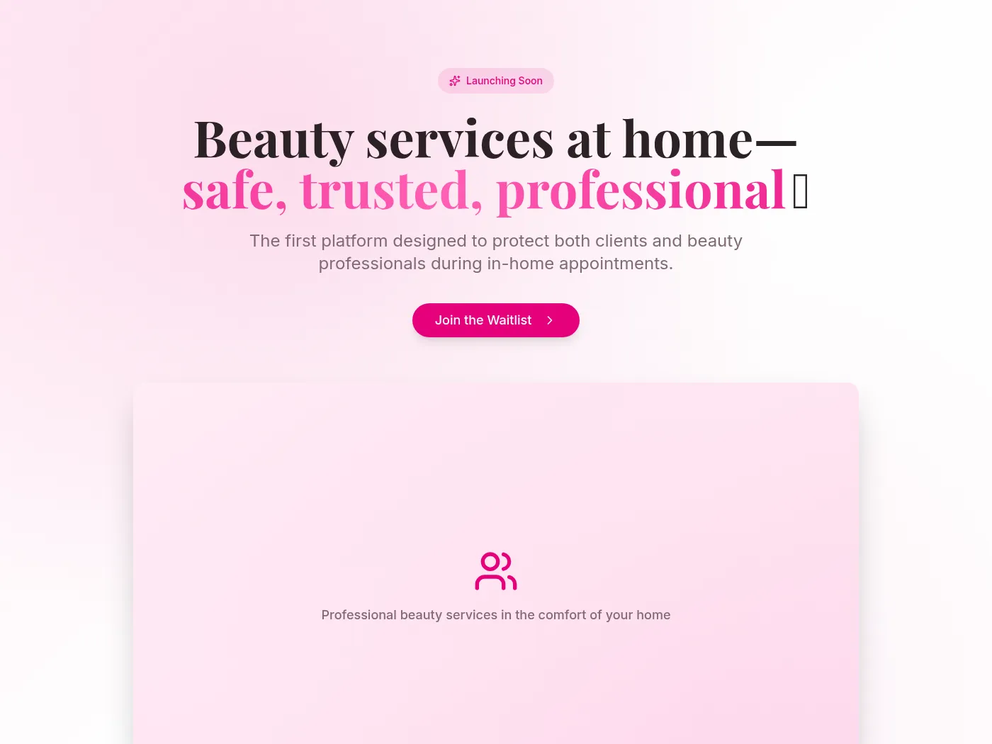 Veribeauty Landing Page Blueprint