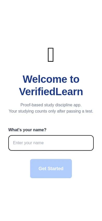VerifiedLearn Discipline App