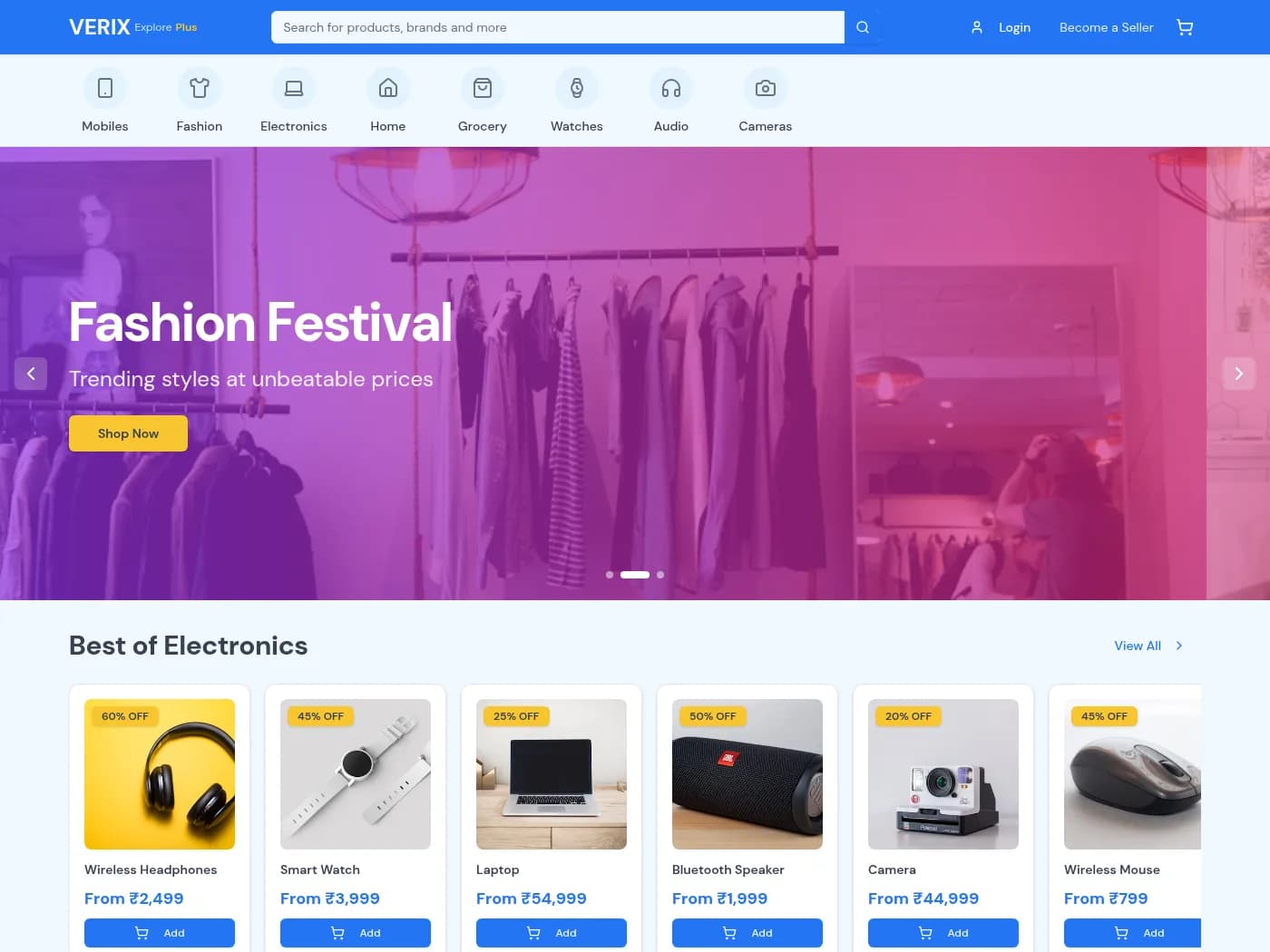 VERIX E-Commerce Marketplace Platform