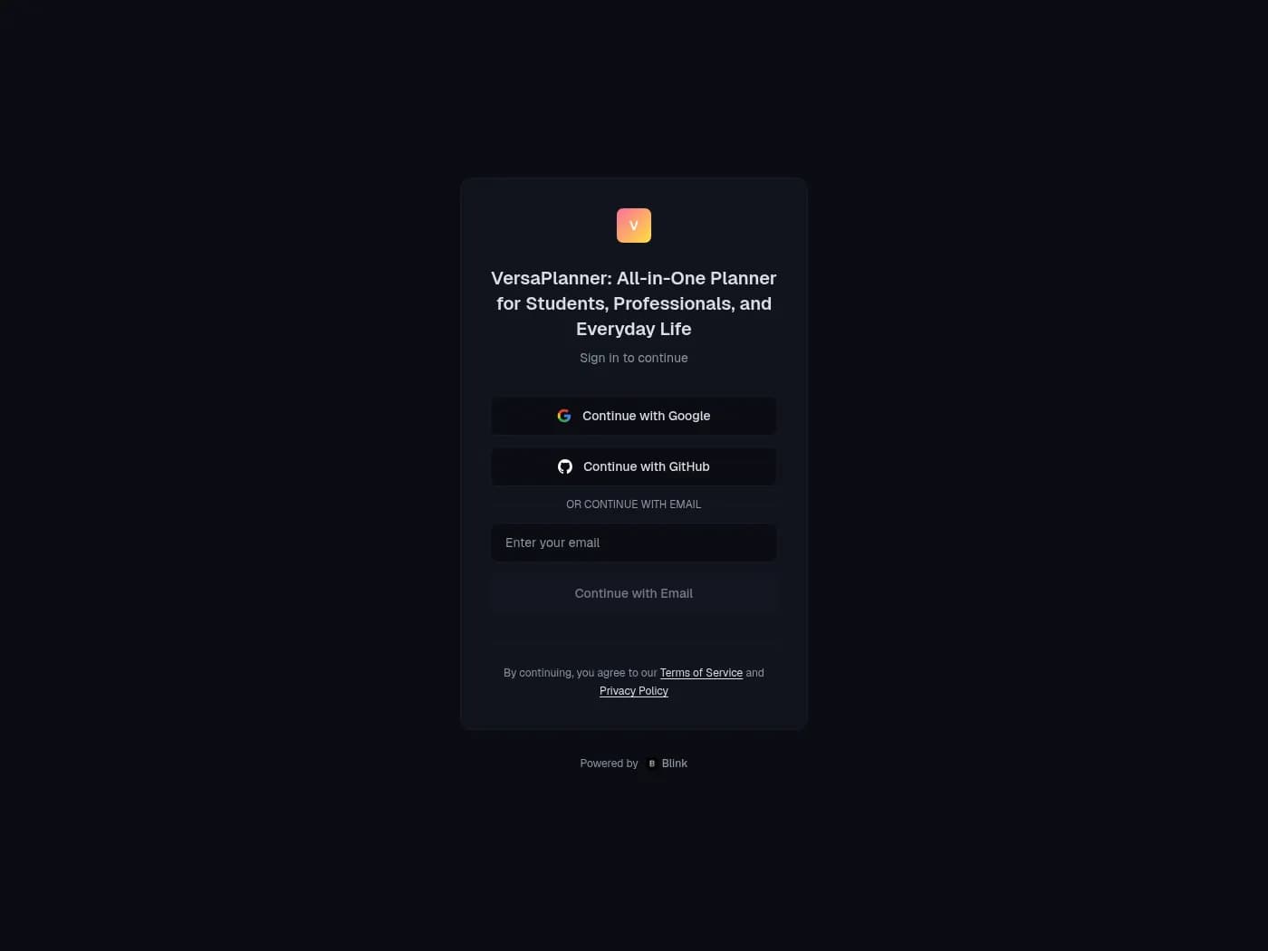 VersaPlanner: All-in-One Planner for Students, Professionals, and Everyday Life