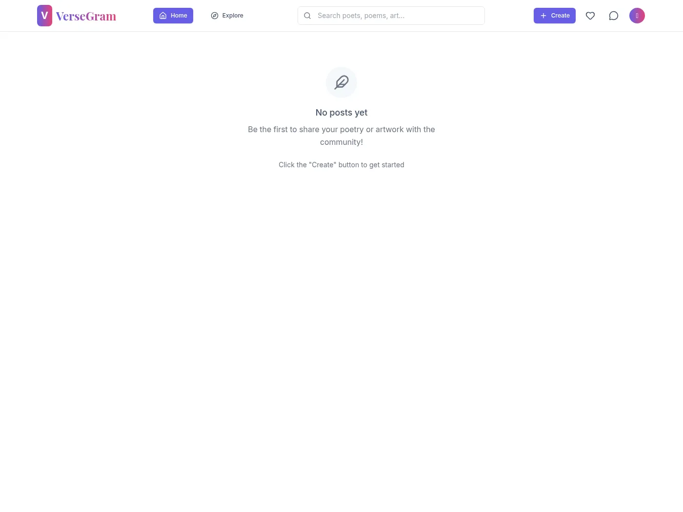 VerseGram: Social Platform for Poets and Art Lovers