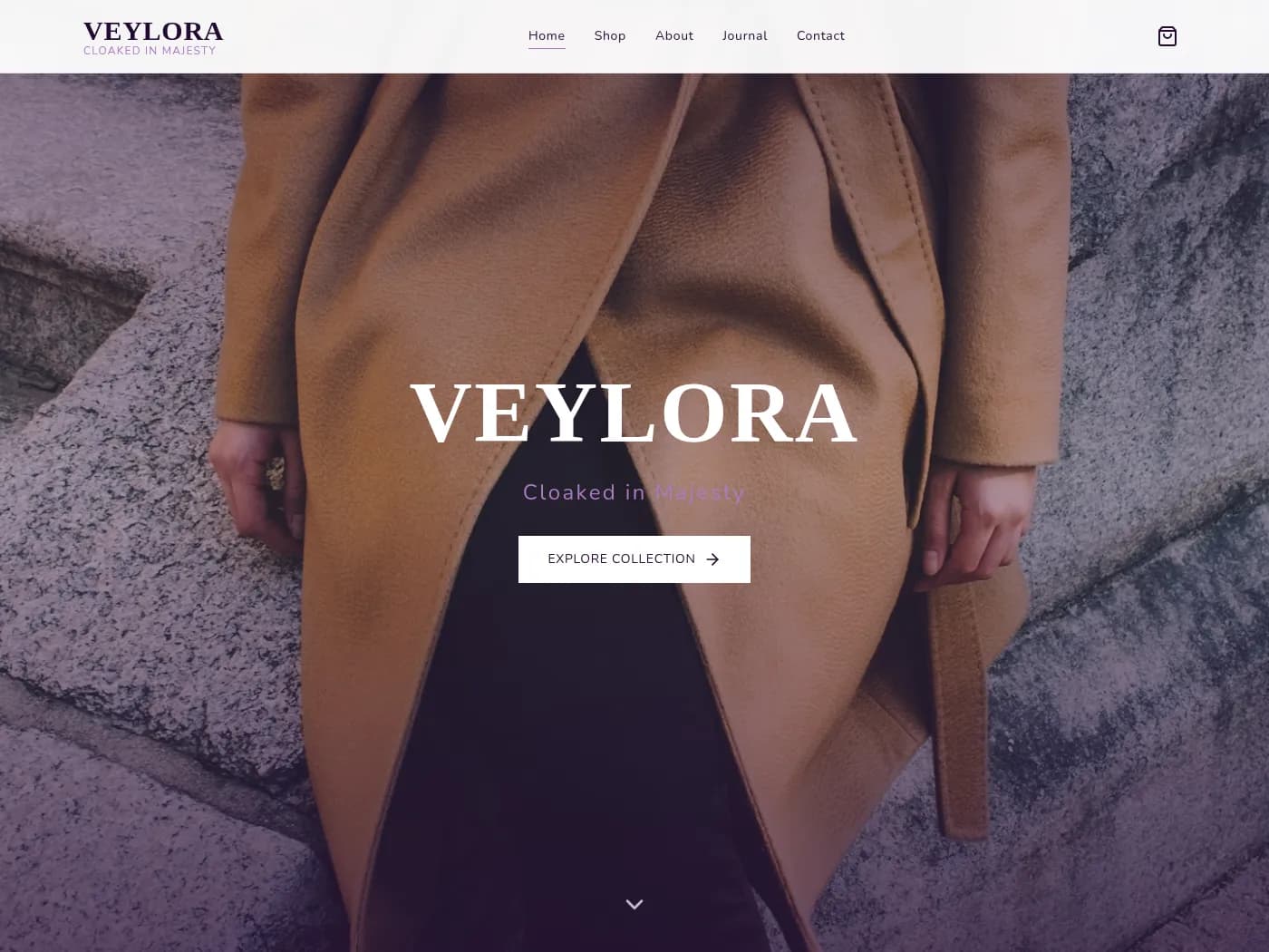 Veylora Luxury Fashion E-Commerce Experience