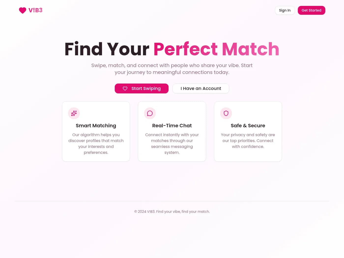 V!B3 Dating Platform