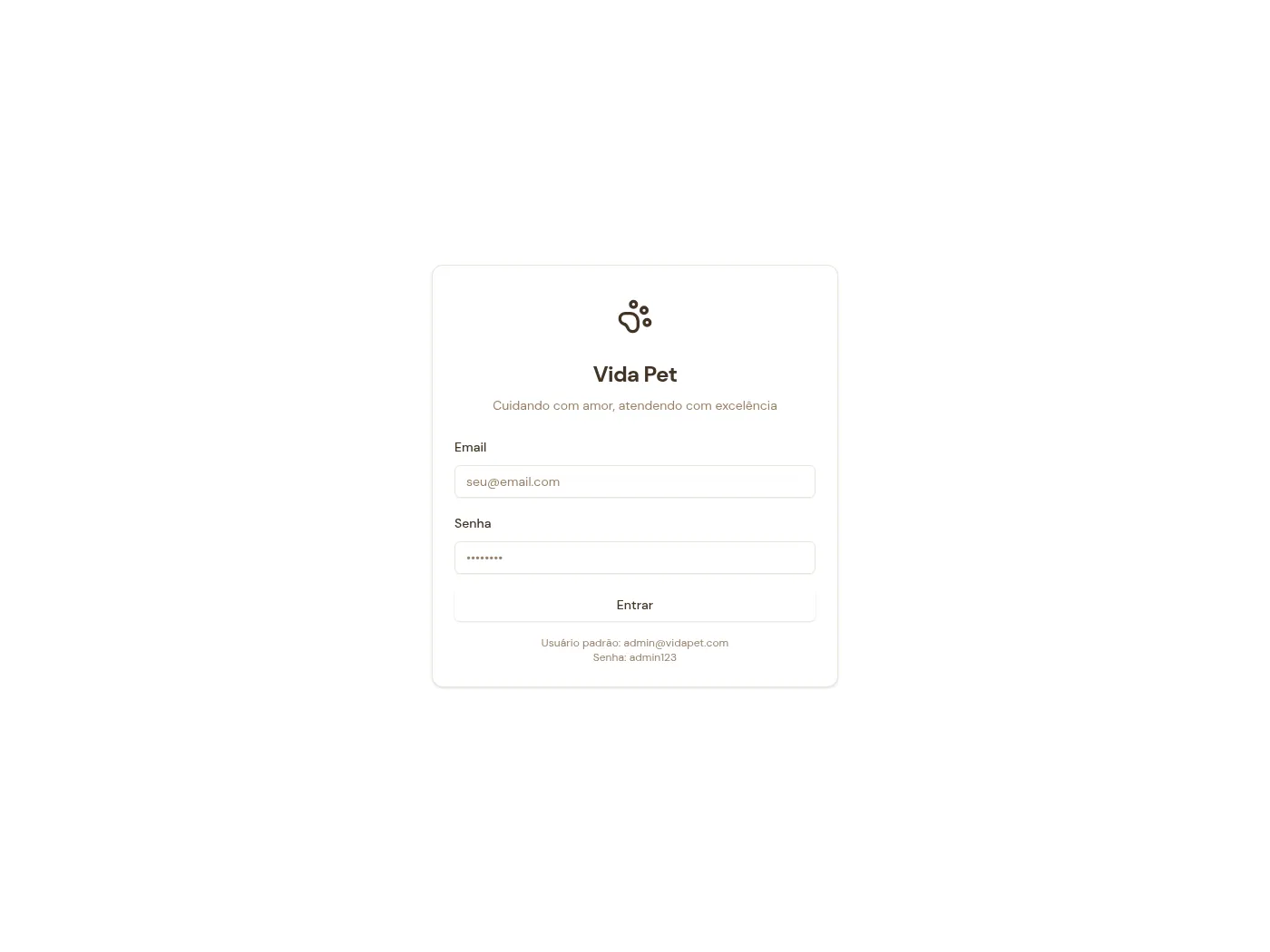 Vida Pet Admin Dashboard - Advanced Web App for Pet Shops