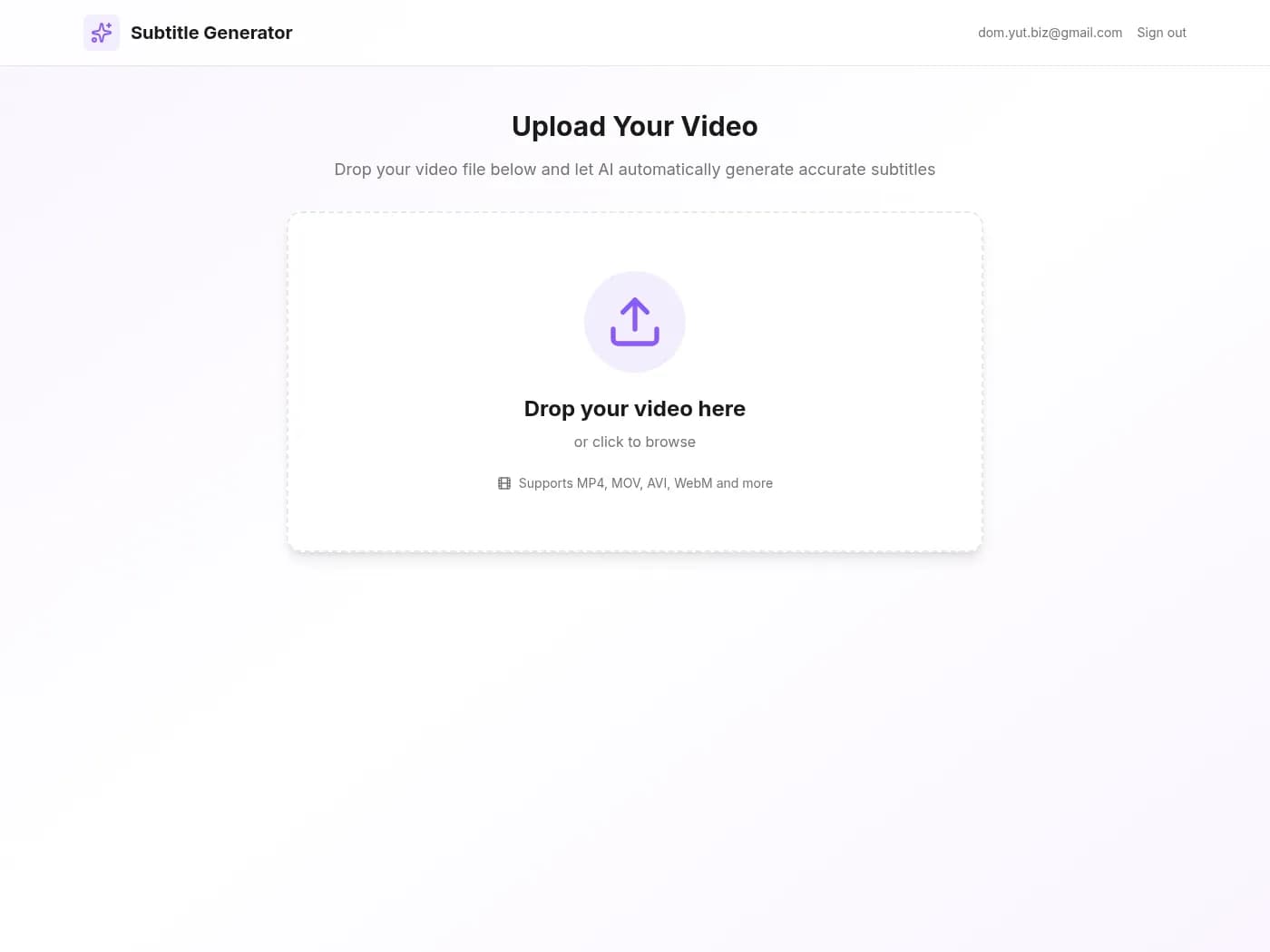 Instant Subtitle Generator for Videos