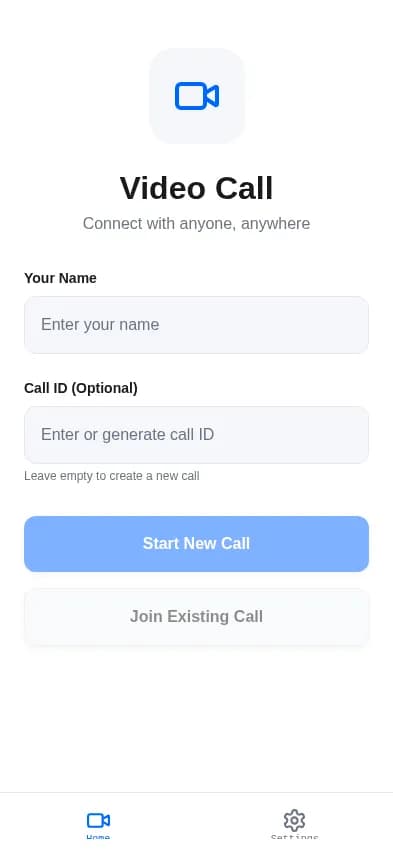 Cross-Platform Video Call App