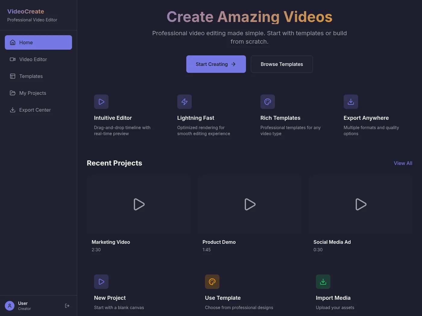 Video Creation Platform