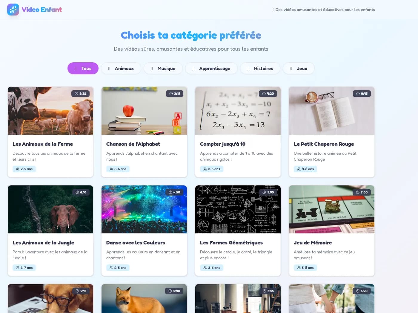 Video Enfant - Safe Video Platform for Kids