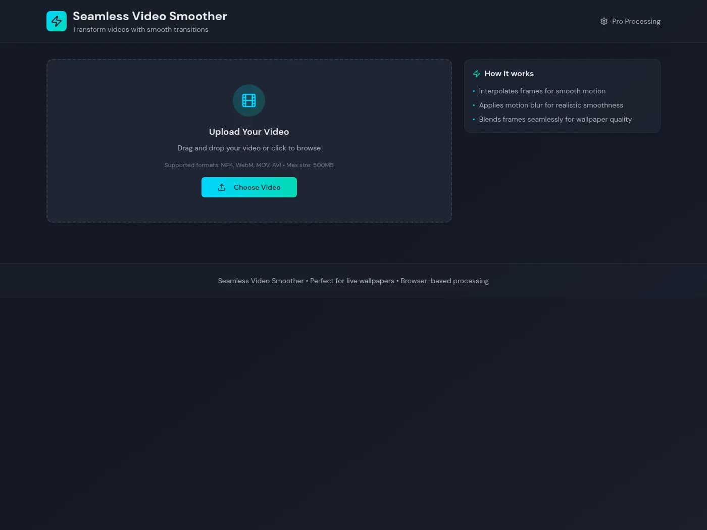 Seamless Video Smoother