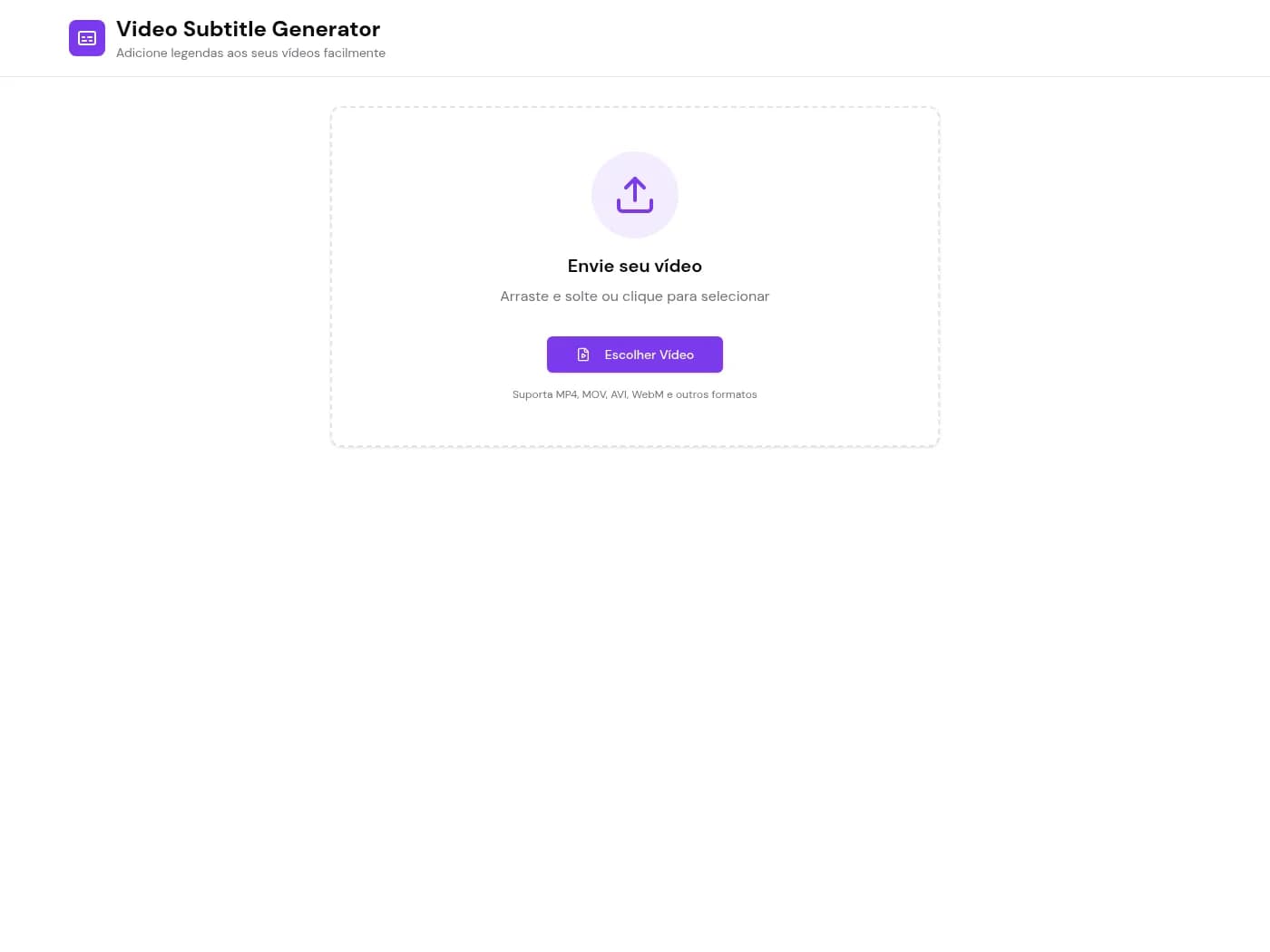 Video Subtitle Generator